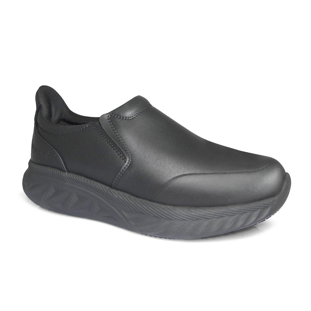 Genuine Grip - Work Shoe: Size 9, Microfiber & Synthetic Leather, Soft ...