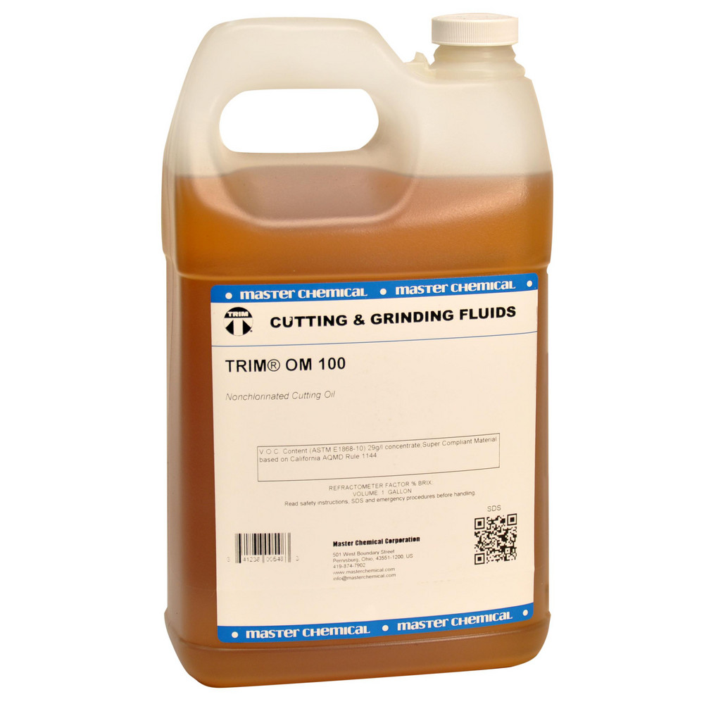 Master Fluid Solutions - Cutting Fluid: TRIM OM 100, Oil-Based, 1 gal ...