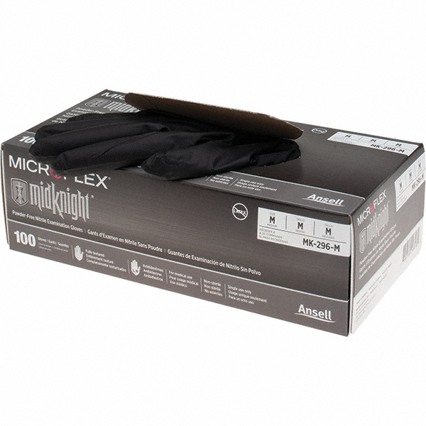 Microflex - Disposable Gloves: Series Microflex Midknight, Size Medium ...