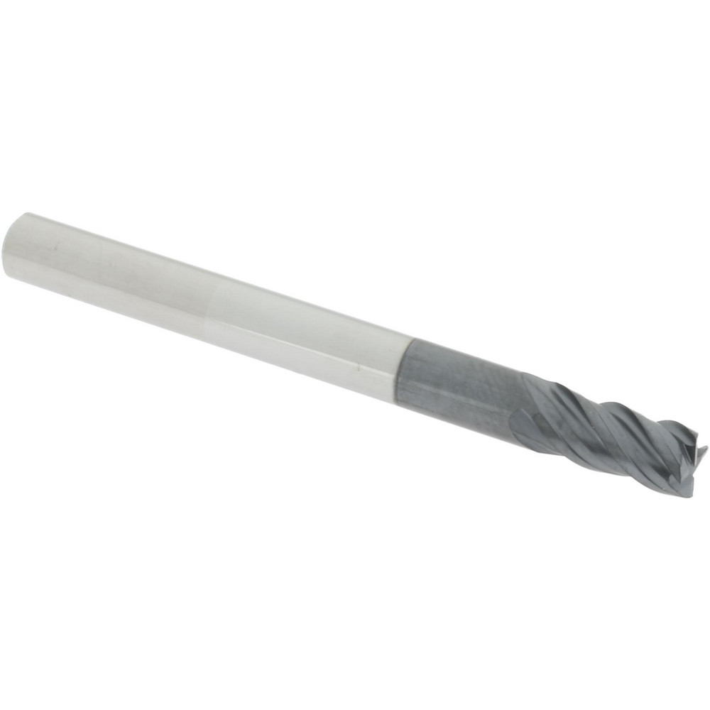 Accupro - Square End Mill: 3/16" Dia, 3/8" LOC, 4 Flute, Solid Carbide ...