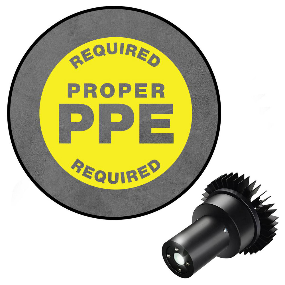 Visual Workplace - LED Sign Projectors: Sign Type: PPE; Legend: PROPER ...