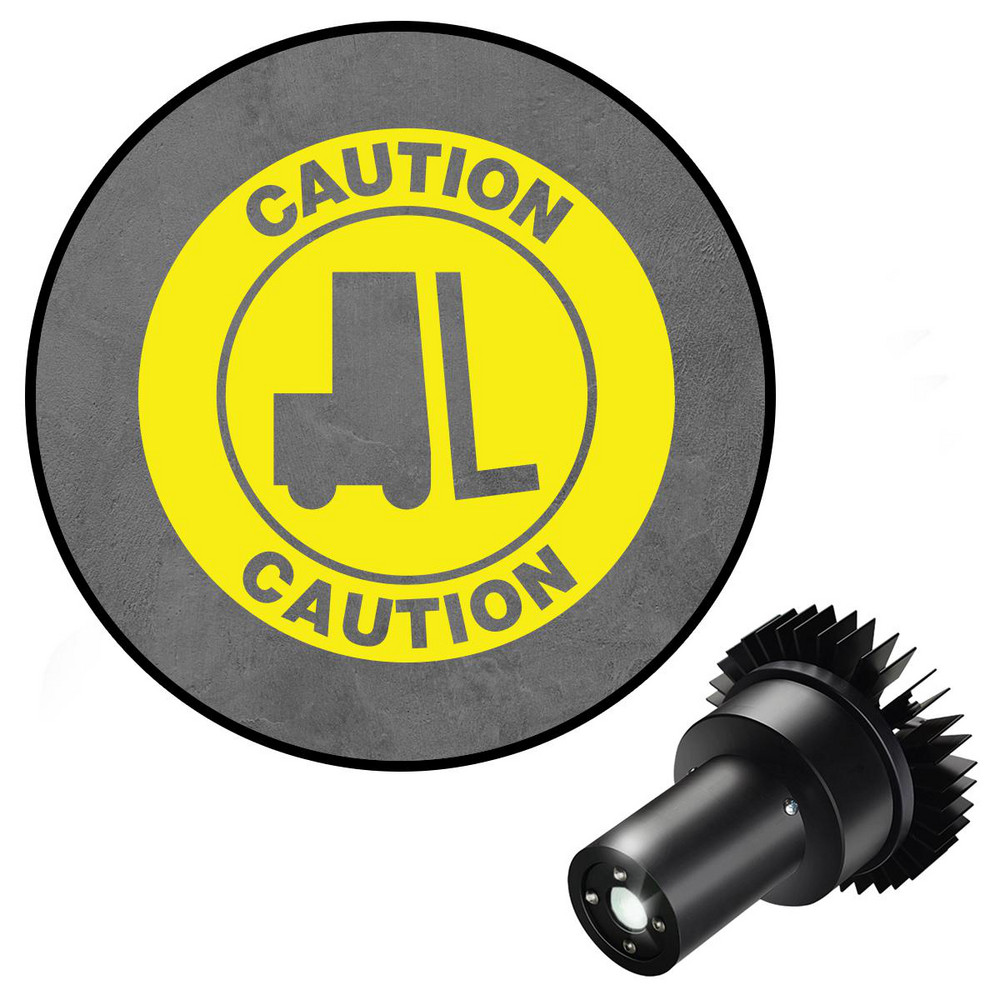 Visual Workplace - LED Sign Projectors: Sign Type: Forklift Caution ...