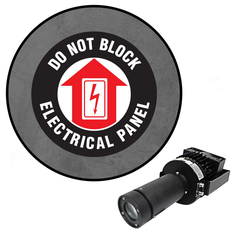 Visual Workplace - LED Sign Projectors: Sign Type: Electrical Hazard ...