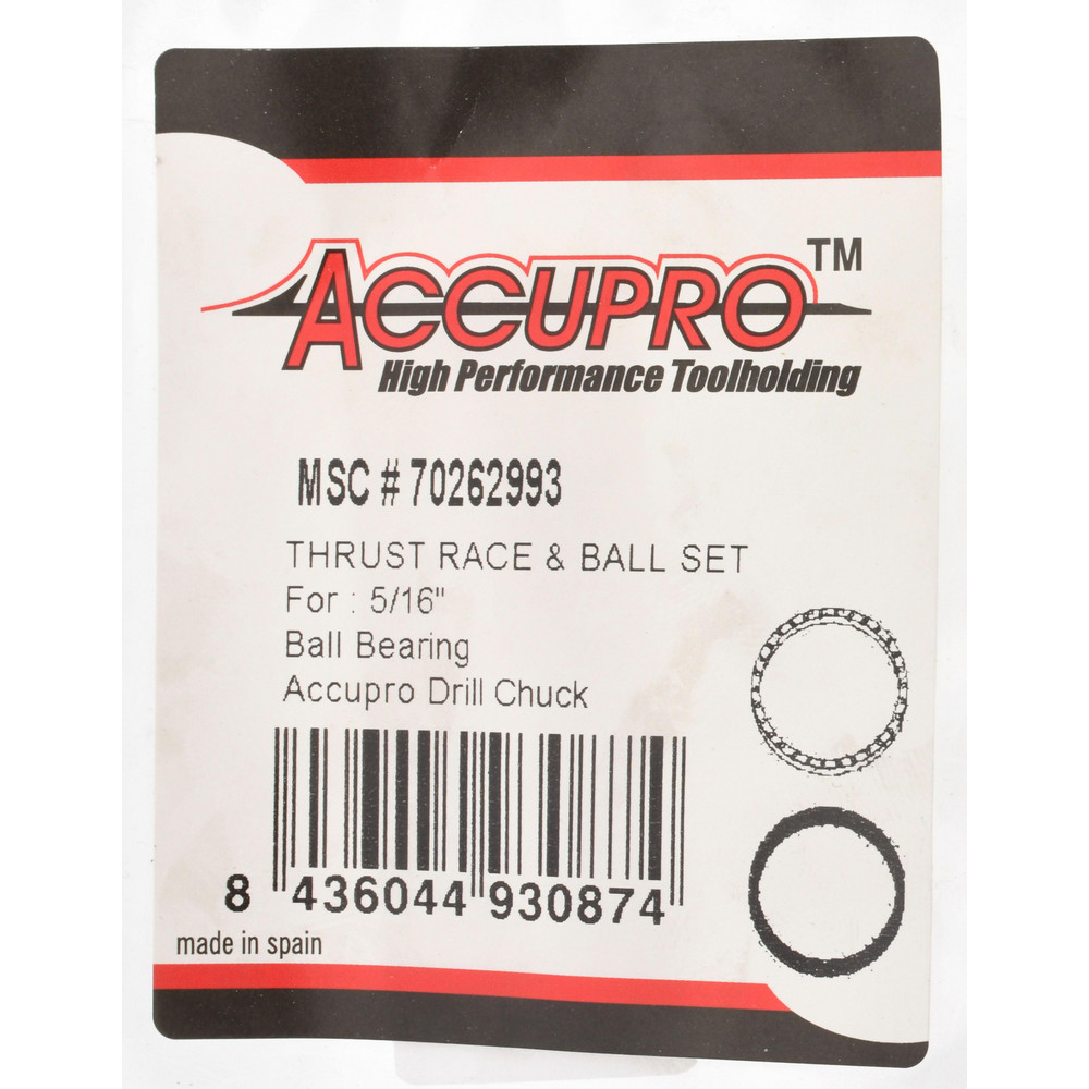 Accupro - Drill Chuck Thrust Race & Ball: Use with 5/16" Ball Bearing ...