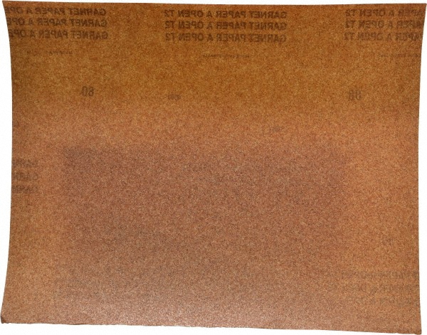 Norton - 80 Grit, Garnet Sanding Sheet - 70301080 - MSC Industrial Supply