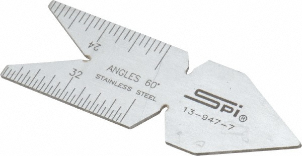 SPI - 60° Angle, Chrome Coated Steel Center Gage - 70399035 - MSC ...