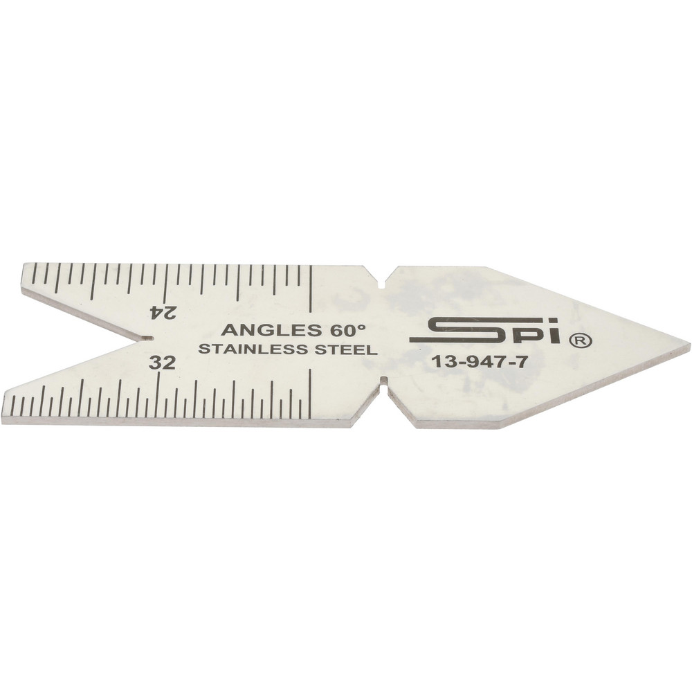 SPI - 60° Angle, Chrome Coated Steel Center Gage | MSC Direct