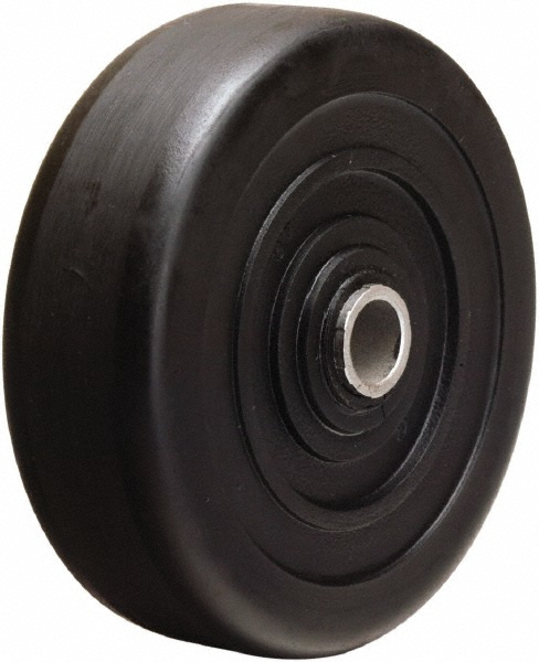 Hamilton - Caster Wheel: Hard Rubber, 4" Dia, 1-1/4" Wide, 1/2" Axle ...