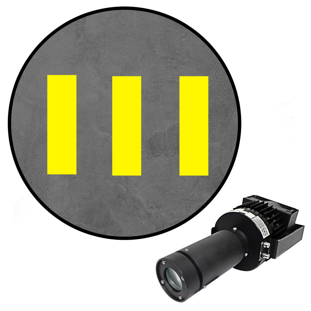 Visual Workplace - LED Line & Shape Projectors: Led Color: Yellow ...