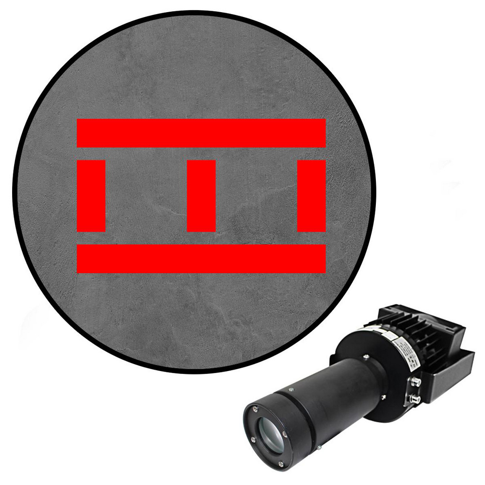 Visual Workplace - LED Line & Shape Projectors: Red, Stripes with ...