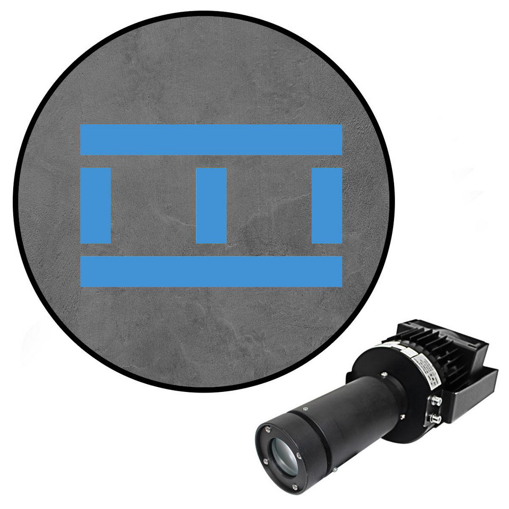 Visual Workplace - LED Line & Shape Projectors: Led Color: Blue; Shape ...