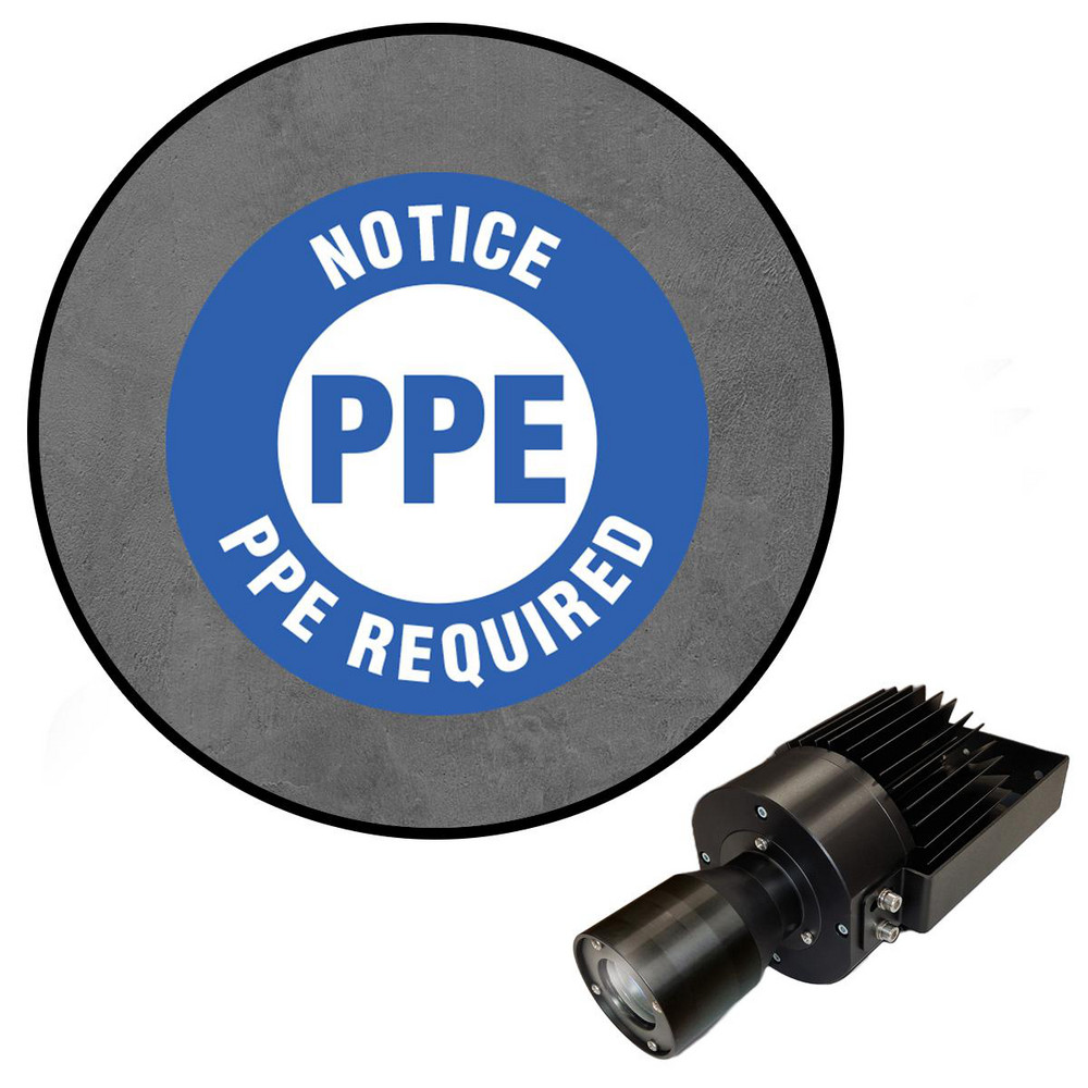 Visual Workplace - LED Sign Projectors: Sign Type: PPE; Legend: NOTICE ...