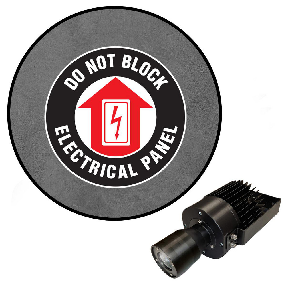 Visual Workplace - LED Sign Projectors: Sign Type: Electrical Hazard ...