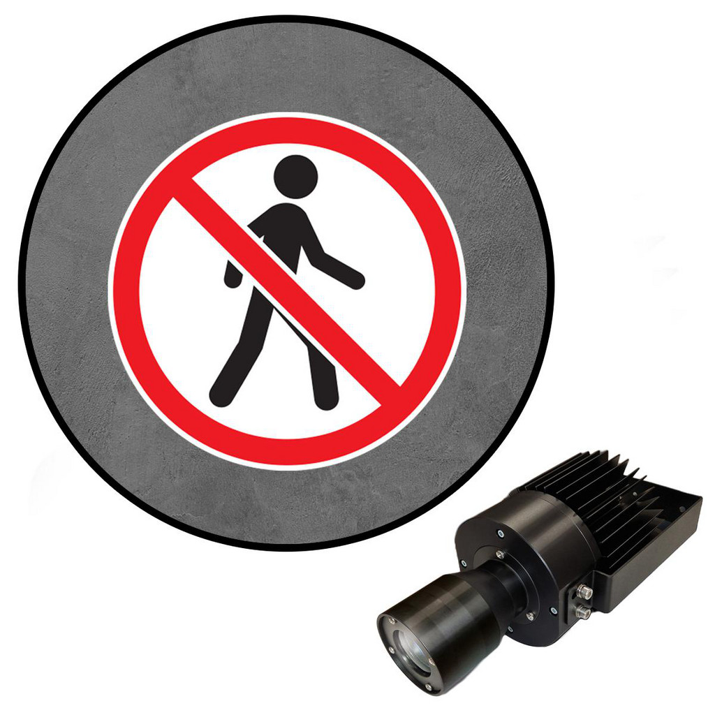 Visual Workplace - LED Sign Projectors: Sign Type: No Pedestrians ...