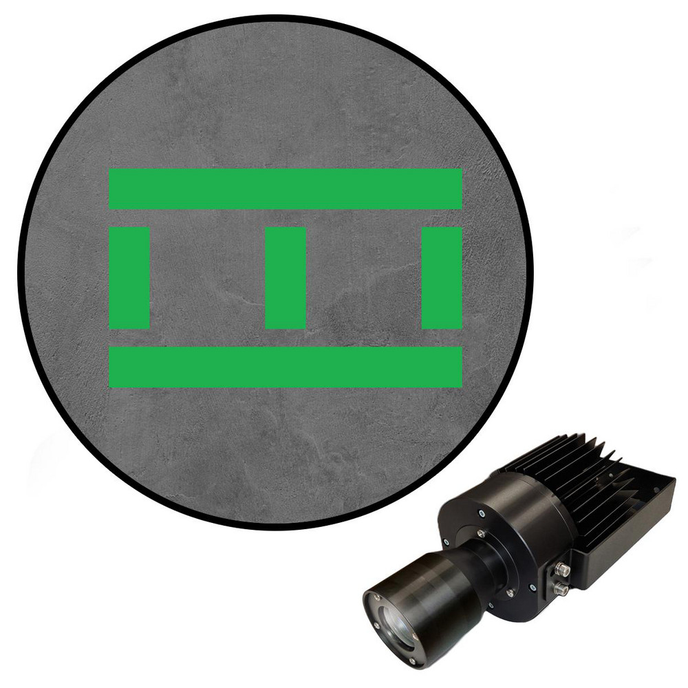 Visual Workplace - LED Line & Shape Projectors: Green, Stripes with ...