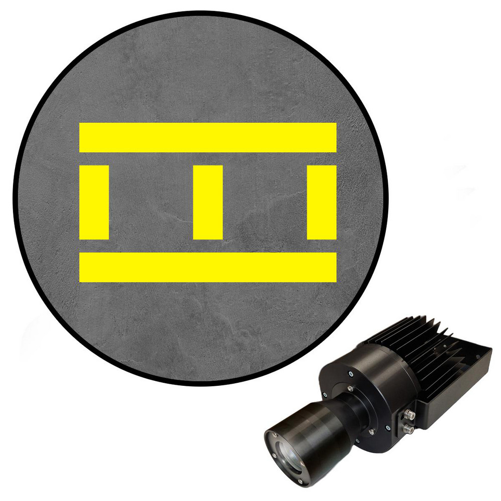 Visual Workplace - LED Line & Shape Projectors: Yellow, Stripes with ...