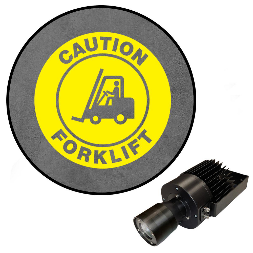 Visual Workplace - LED Sign Projectors: Sign Type: Forklift Caution ...