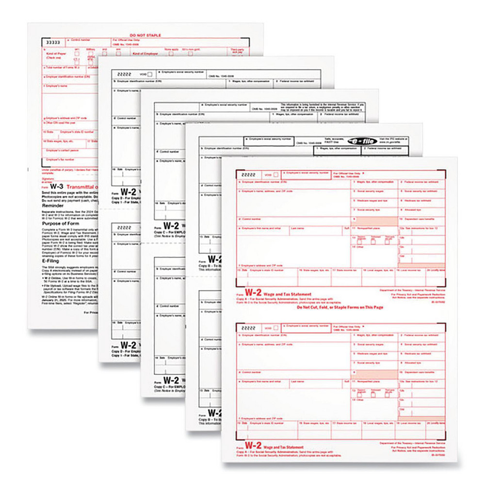 Adams Business Forms - Office Forms: Tax Forms, Four-Part Carbonless ...