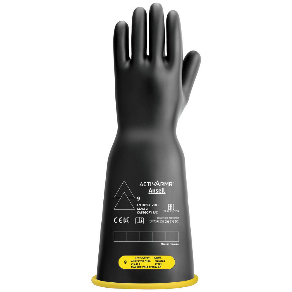 Ansell - Rubber Linesman Gloves: Activarmr RIG216YBBC, Class 2, Size 2X ...