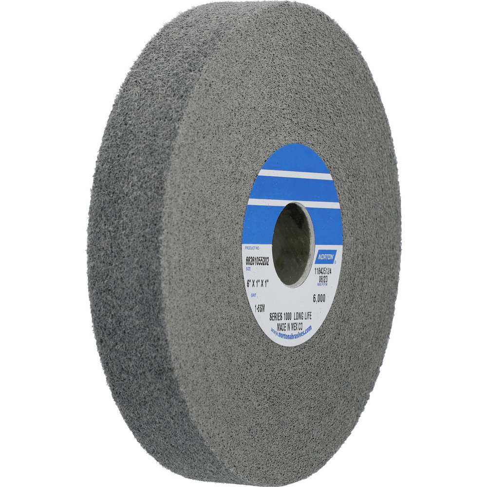 Norton - Deburring Wheel: 6" Dia, 1" Face Width, 1" Hole, Density 6 ...