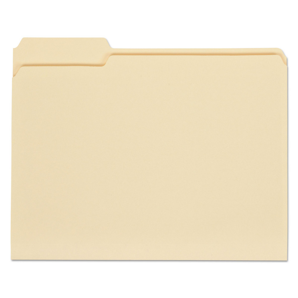 UNIVERSAL - Heavy Weight Manila File Folder: Letter, Manila, 100/Pack ...