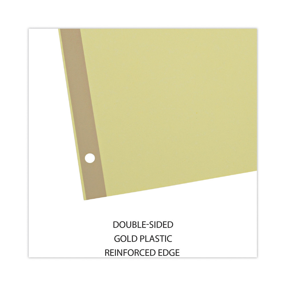 UNIVERSAL - Pack of (24), 8-1/2 x 11" 8 Tabs, Double Side Gold Mylar ...