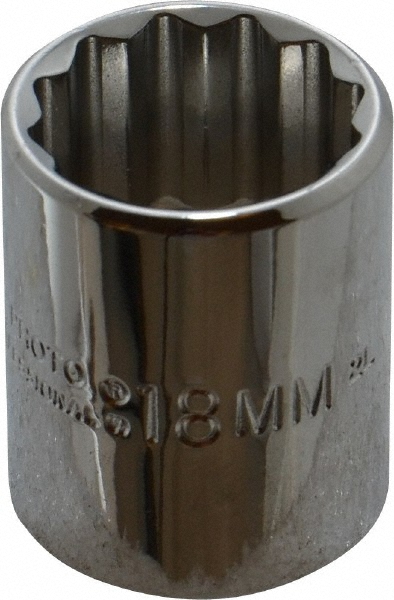 Proto - Hand Socket: 18 mm Socket, 12-Point - 39936885 - MSC Industrial ...