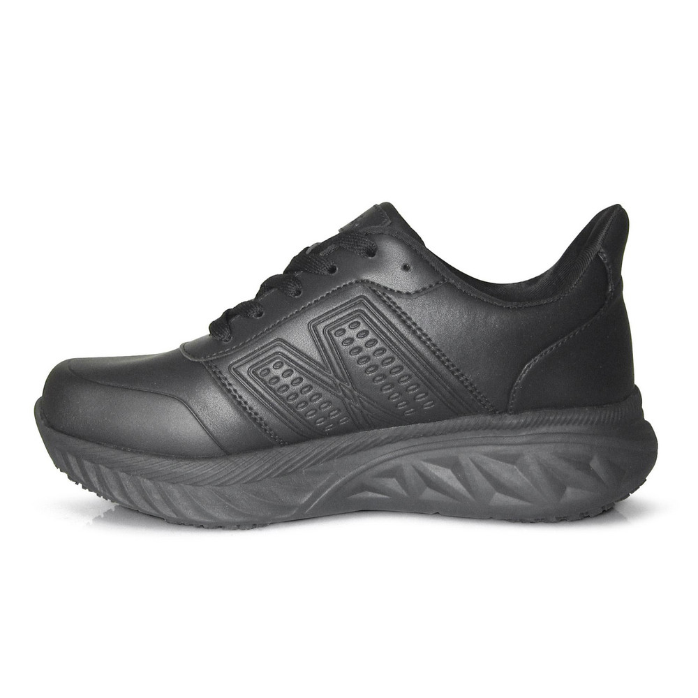 Genuine Grip - Work Shoe: Microfiber & Synthetic Leather, Soft Toe ...