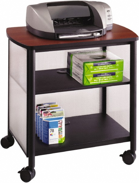 Safco - Office Machine Supplies: Case & Stand, Black & Cherry, 1 per ...