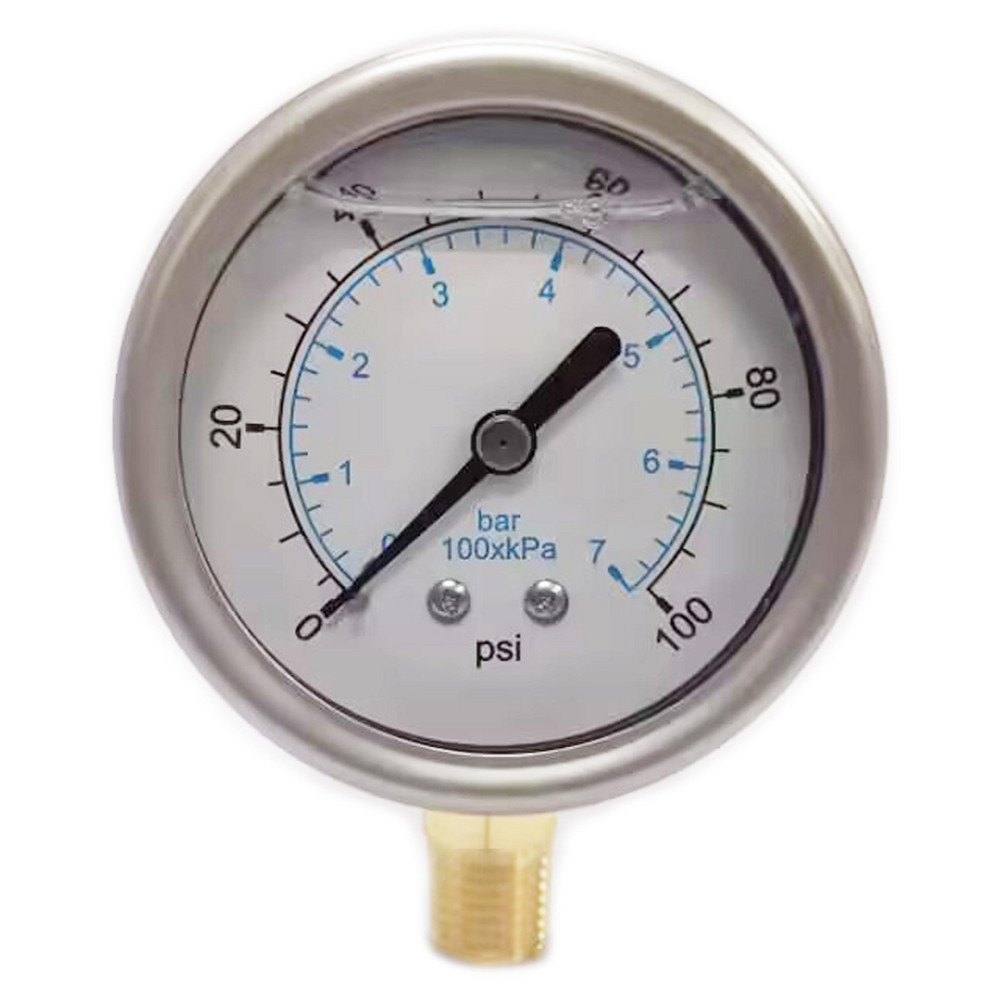 Value Collection - Pressure Gauge: 2" Dial, 100 psi, 1/4" Thread, NPT ...