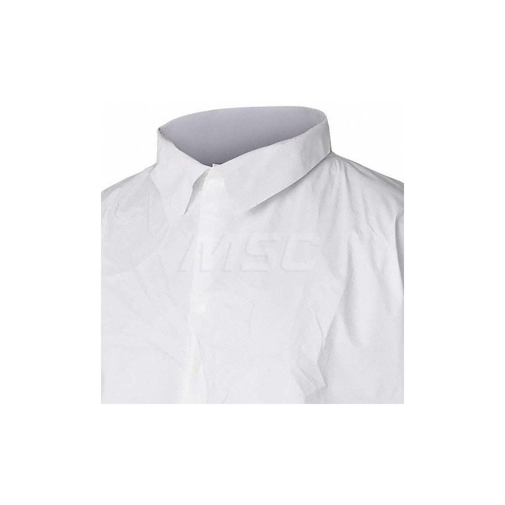 KleenGuard - Pack of (30) Size XL White Lab Coats without Pockets ...