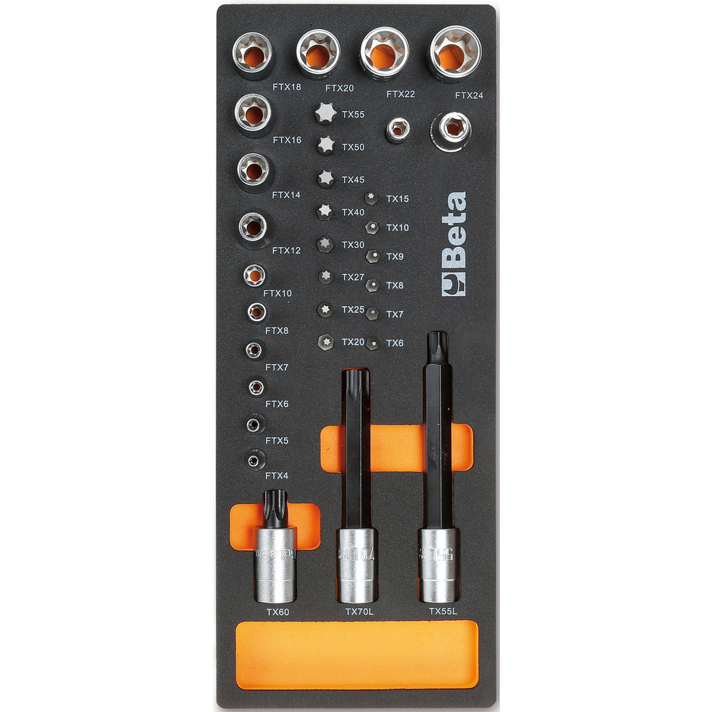 Beta - Hex & Torx Bit Socket Sets; Set Type: Torx Bit; Minimum Set Torx ...