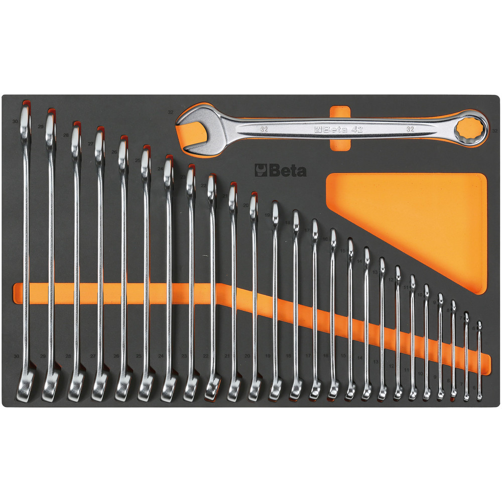 Beta - Combination Wrench Set: 26 Pc, 6-32mm Wrench, Metric | MSC Direct