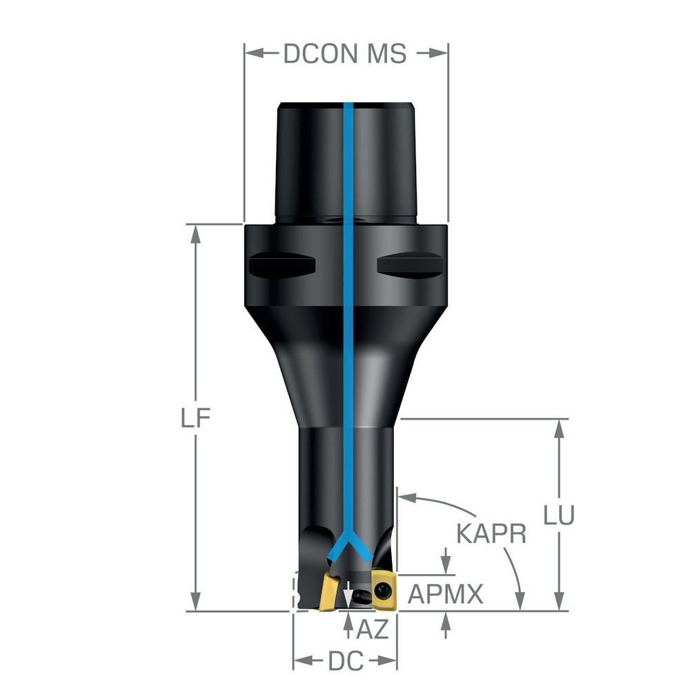 Sandvik Coromant - Indexable Square-Shoulder Face Mill: MS20-R040C5-10M ...