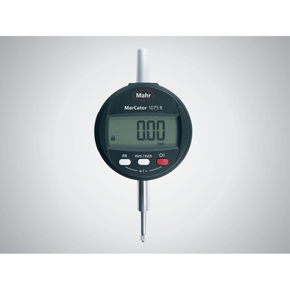 Mahr - LCD Electronic Drop Indicator: 1/2" Max, Flat Back | MSC Direct