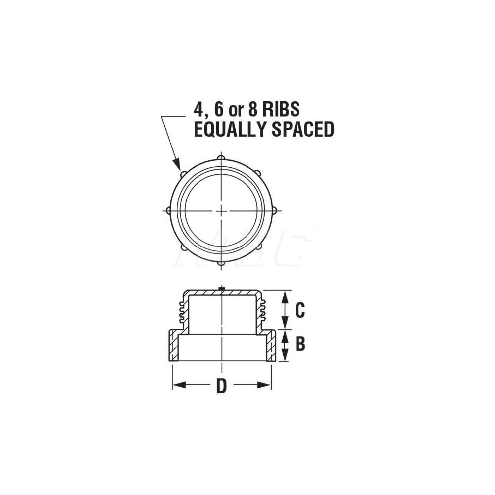 Caplugs - Plug: Serrated Round & Threaded Head | MSC Direct