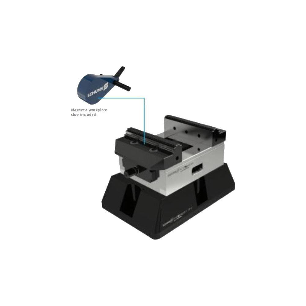 Schunk - Modular Self-Centering Vise: 125.00 mm Jaw Width, 33.00 mm Jaw ...