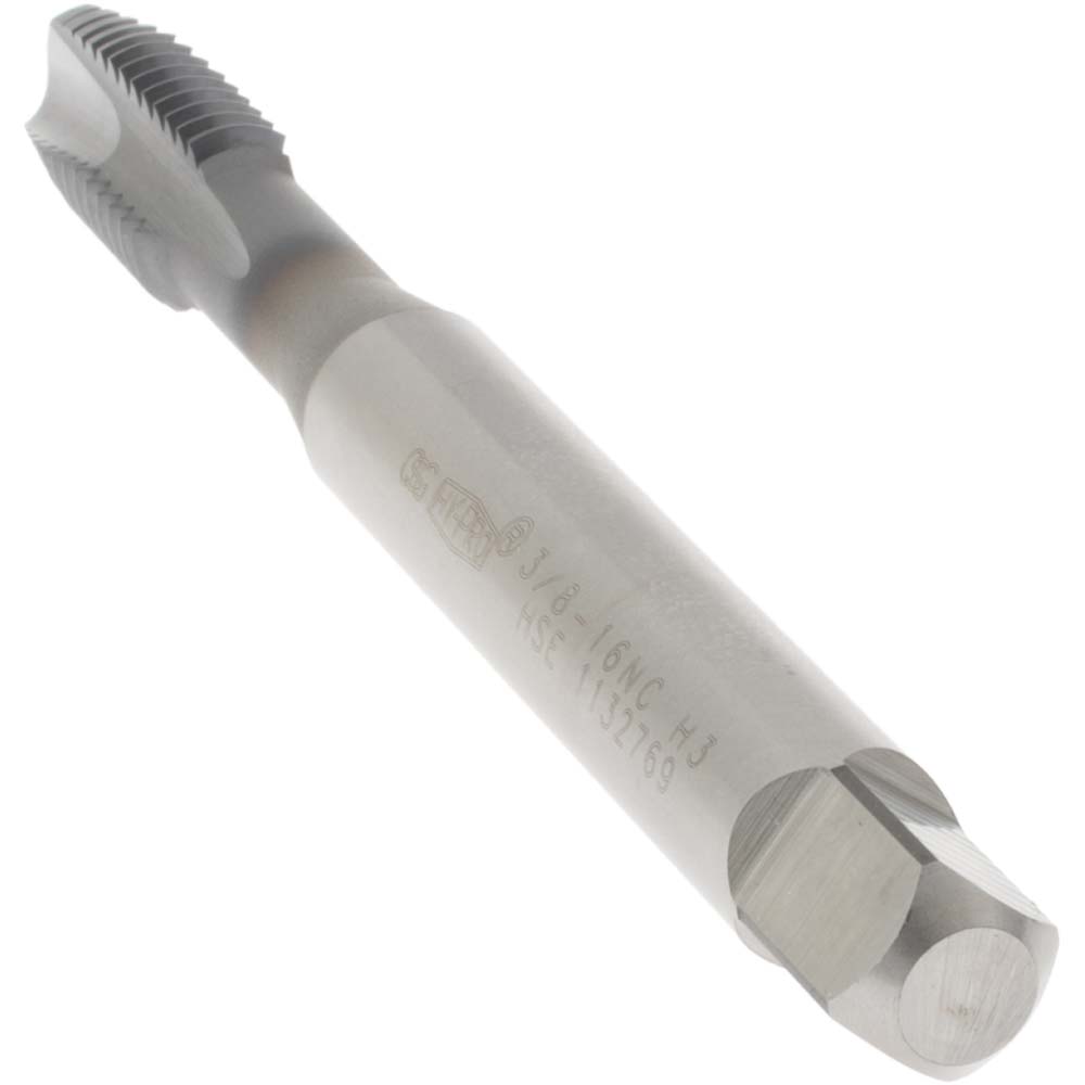 OSG - Spiral Point Tap: 3/8-16 UNC, 3 Flutes, Plug Chamfer, 3B Class of ...