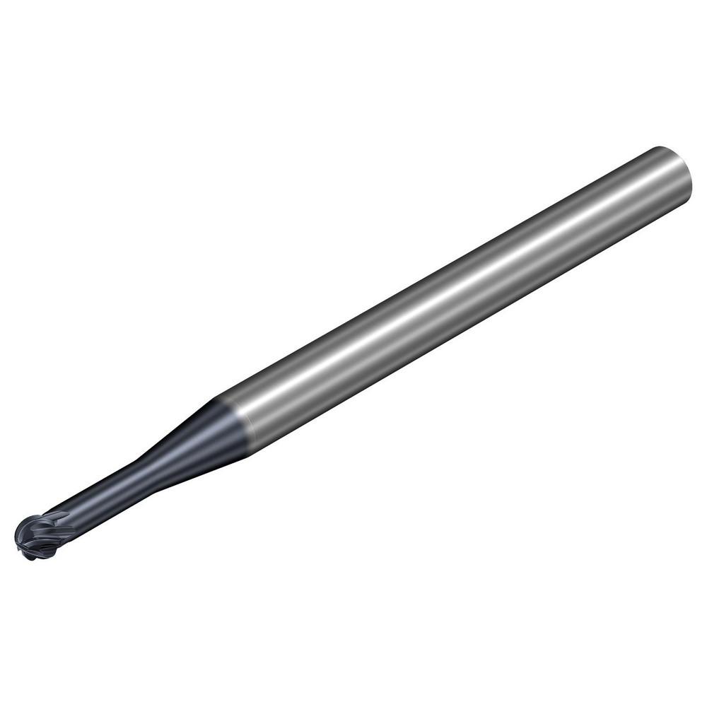 Sandvik Coromant - Ball End Mill: 4.00 mm Dia, 3.15 mm LOC, 6 Flute ...