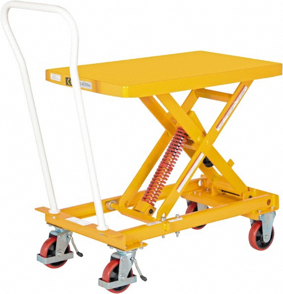 Vestil - Mobile Hand Lift Table: 400 lb Capacity, 20" Platform Width ...