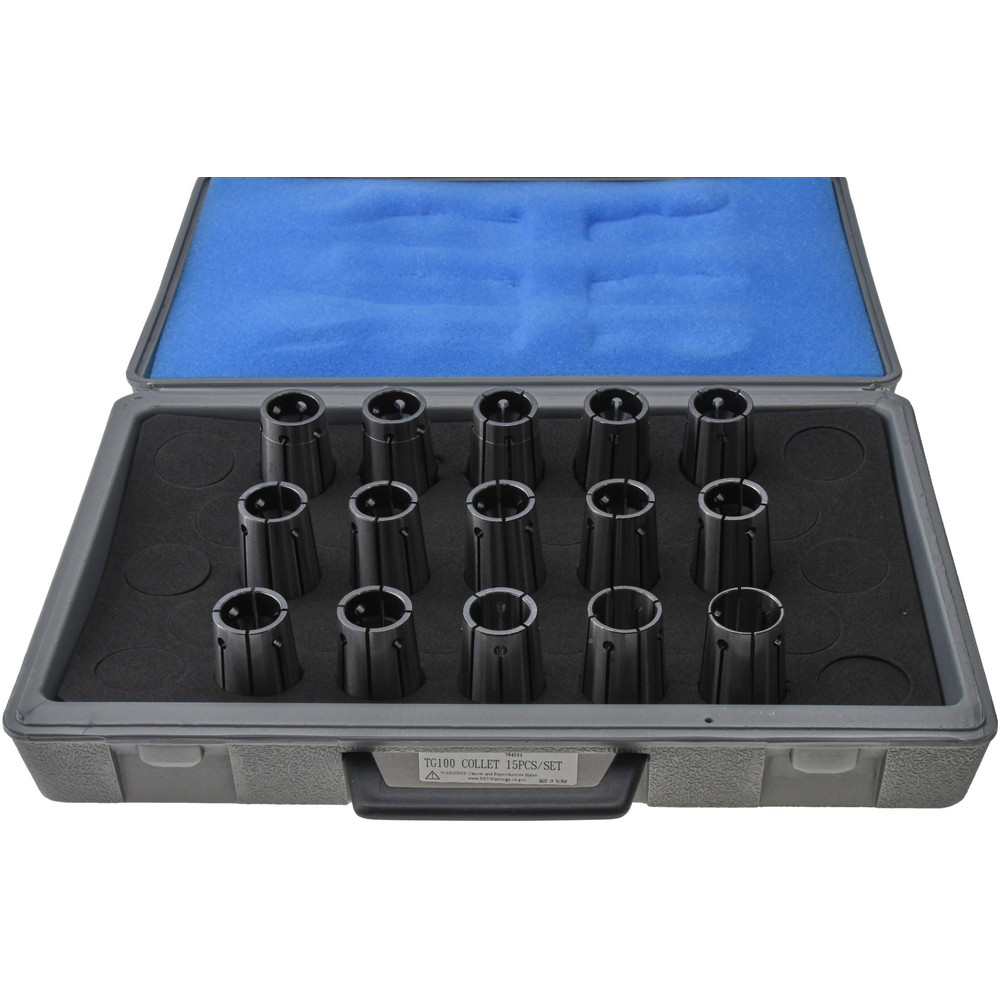Accupro - Collet Set: 15 Pc, Series TG/PG 100, 1/8 to 1" Capacity | MSC ...