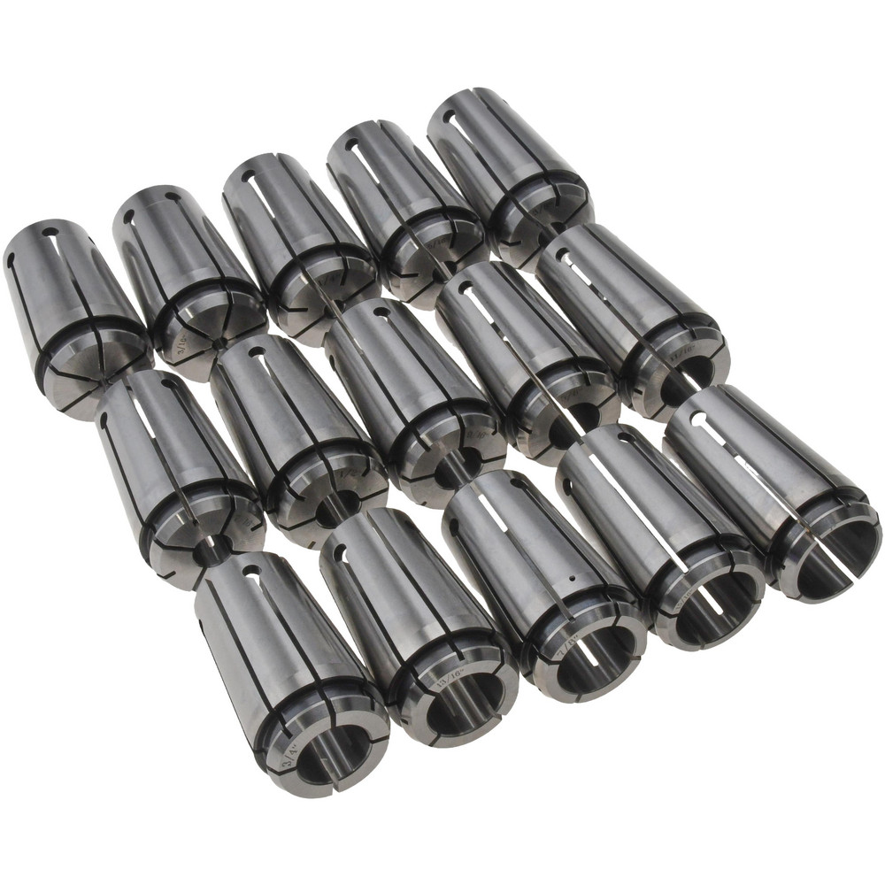 Accupro - Collet Set: 15 Pc, Series TG/PG 100, 1/8 to 1" Capacity | MSC ...