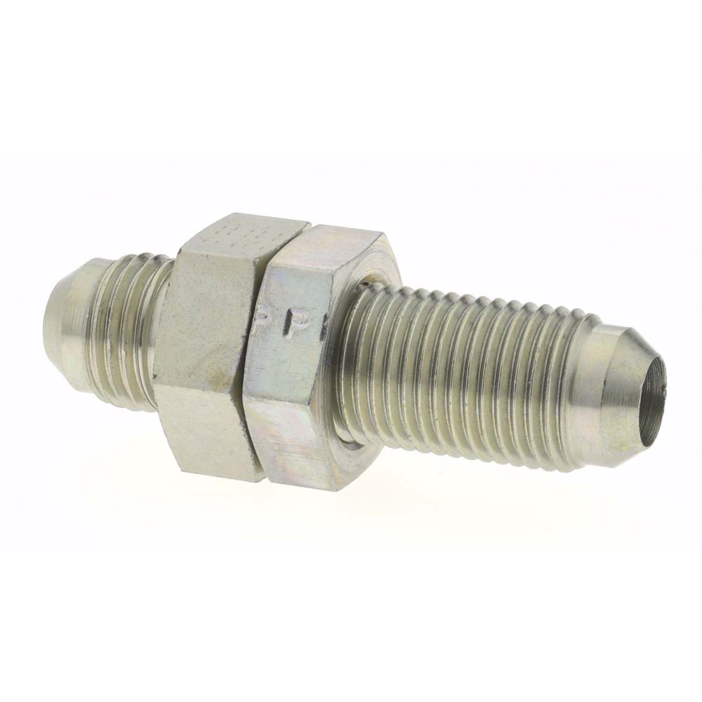 Parker - Steel Flared Tube Union: 3/8" OD, 37 deg Flared Angle | MSC Direct
