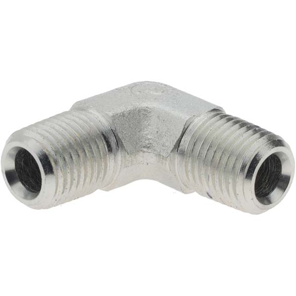 Parker - Industrial Pipe 90 ° Male Elbow: 1/4" Male Thread, MNPTF | MSC ...