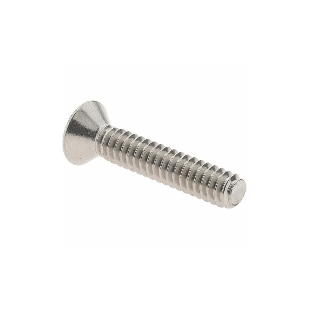 Value Collection - Machine Screw: #10-24, 1" Overall Length, Flat Head ...