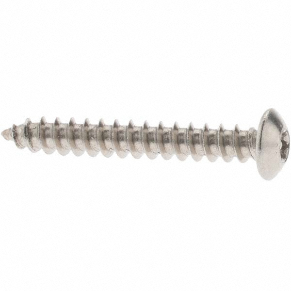 Value Collection - Sheet Metal Screw: #6, Button Head, Pin In Torx ...