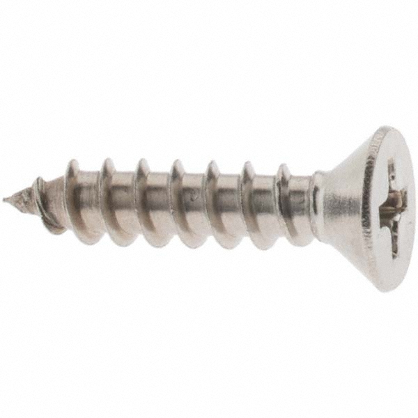Value Collection - Sheet Metal Screw: #8, Flat Head, Phillips Drive, 3/ ...