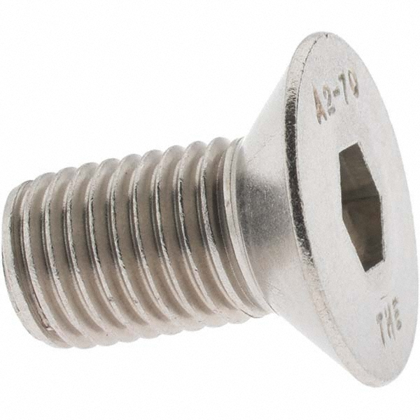 Value Collection - Flat Socket Cap Screw: M16x2, 30.00 mm OAL, 18-8 ...