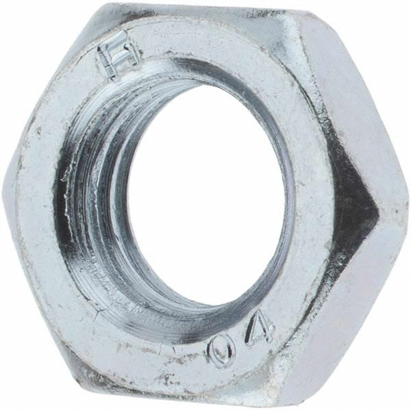 Value Collection - Jam Nut: M12x1.5, Grade 2H Steel, Zinc Finish | MSC ...