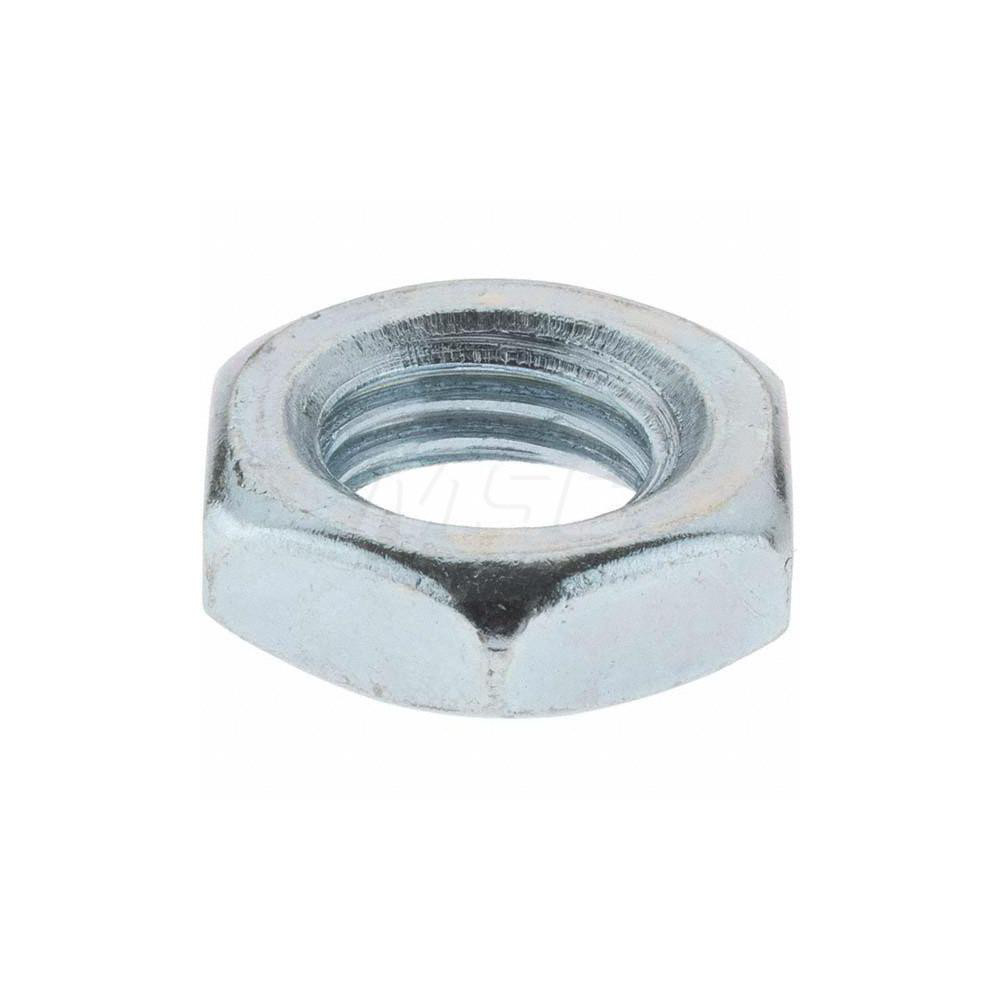 Value Collection - Jam Nut: M12x1.5, Grade 2H Steel, Zinc Finish | MSC ...